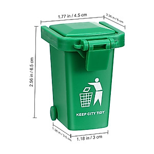 Vaguelly Toddler Toys Kids Toys Kids Toys 4Pcs Trash Desk Mini Plastic Trash Can Small Waste Bin Garbage Trucks Trash Cans Mini Storage Containers Recycle Bin Recycle Bin Kids Toys