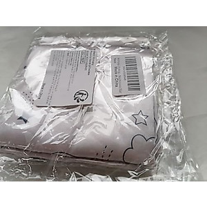 Winmany 2 Pack Toddler Pillow Cases Baby Silk Satin Pillowcases 49 x 36cm Cot Bed Envelope Pillow Cover kids Soft Travel Pillow Pair Cases for Boys Girls Machine Washable (Beige Cloud Moon)