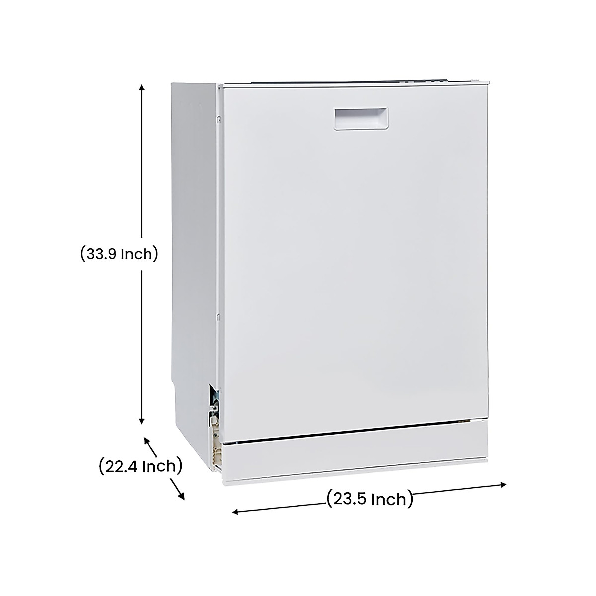 Equator 24 in Dishwasher Top Control 3 Rack 15 place 3.4g QUIET 51 dB 110V EStar in White
