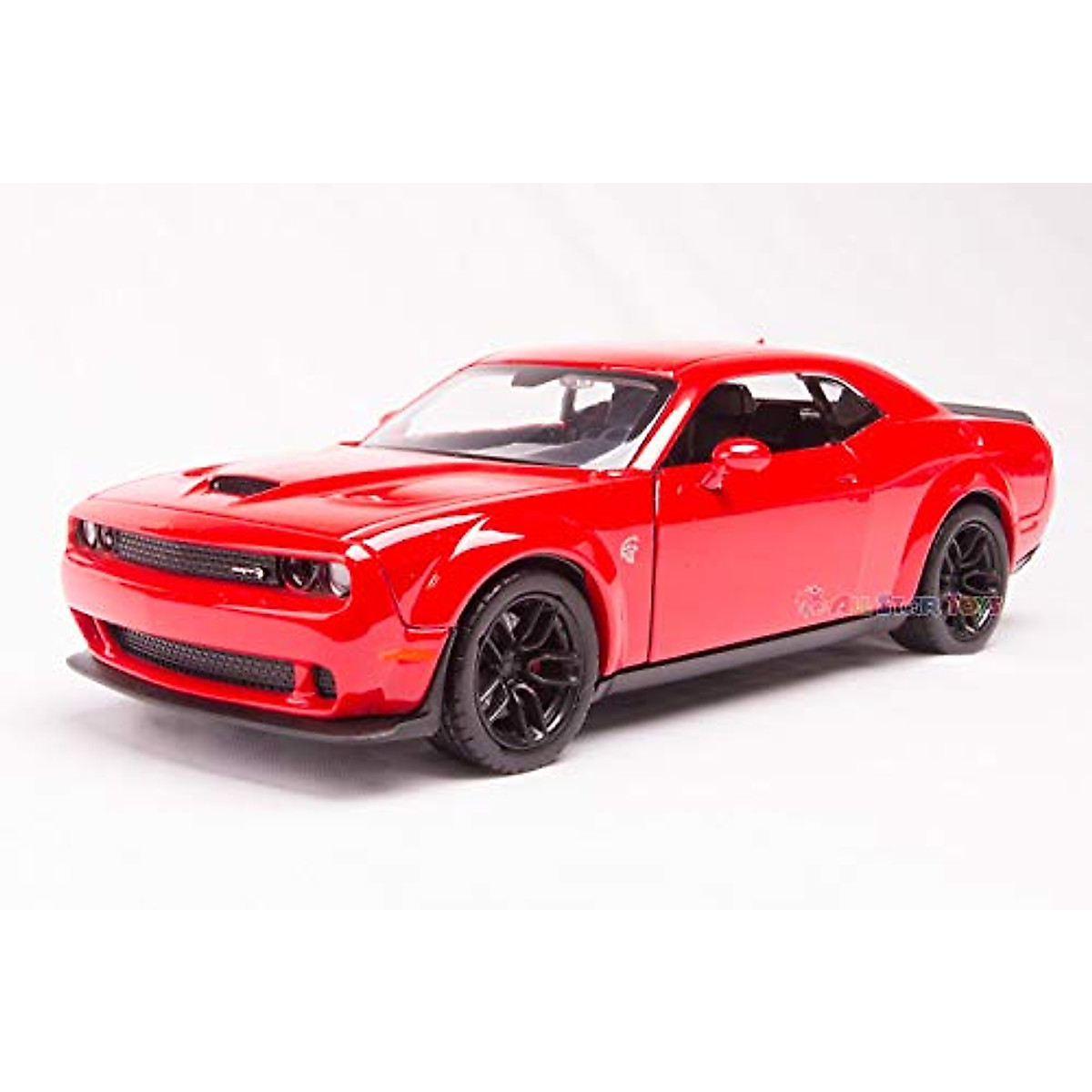 2018 Dodge Challenger SRT Hellcat Widebody Red 1/24 Diecast Model Car by Motormax 79350R