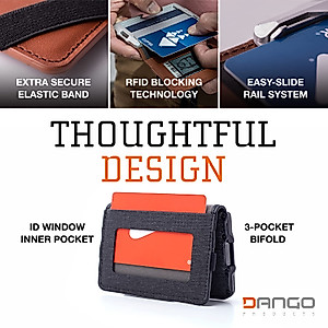 DANGO PRODUCTS Men's Minimalist, Whiskey Brown/Satin Silver