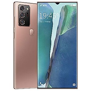 Unlocked Mobile Phones, Adnroid Smart Phone 6.63 Inch Ultrathin HD Full Screen Phone, Dual SIM Quad-core Unlocked Smartphones 2+16G RAM, 24MP+50MP Mobile Cell Phone, Gift for Friends (Brown)