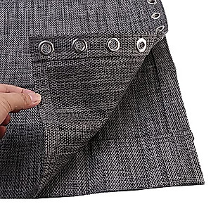 CALIDAKA Zero-Gravity Chair Replacement Fabric,63" x 17" Recliner Mesh Canvas,Lounge Chair Fabric with Ropes,an-ti-Gravity Folding Lounge Repair Cloth for Patio Lawn Yard Pool(Black Grey)