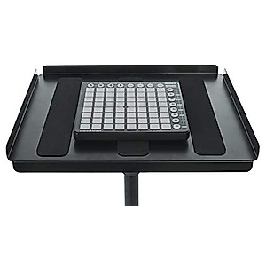 Gator Frameworks Heavy Duty Deluxe Adjustable Multi-Media Gear Stand Featuring 100x100 Vesa Mounting Brackets | Ideal for Laptops and more; Min/Max Height - 36"/48" (GFW-UTL-MEDIATRAY2)