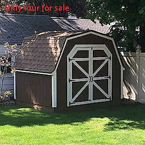 Garden Gate Hinges,Tee Shed Hinge, 4pc 6 Inch T-Shaped Flower Hinge, Slotted Bearing Door Paint Hinge for Wood Fence Decoration Classic Hinge with Screws Hinges