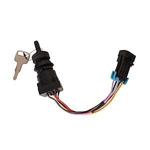 Boat Engine 87-897716K01 897716 8M0059686 3-Position Ignition Key Switch W/Harness for Mercury Marine Quicksilver Outboard Motor