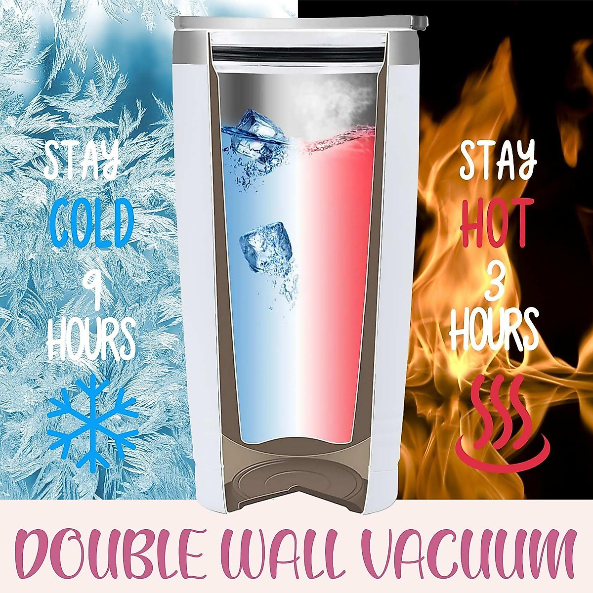 Onebttl Dance Teacher Appreciation Gift - OMG Point Your Toes - 20oz/590ml Stainless Steel Insulated Tumbler for Women, Her (White)