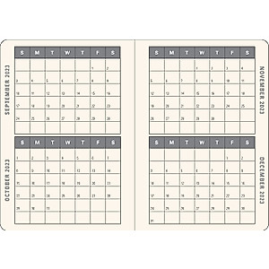2023 Floral Fields Weekly Planner (16 months, Sept 2022 to Dec 2023)
