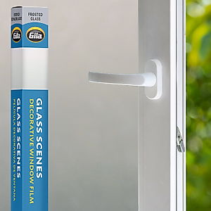 Gila Glass Scenes Frosted Glass Static Cling Window Film, 3ft x 6.5ft