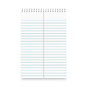 Steno Pads Notebooks, Top Bound Spiral Steno Book -Stenos Note Pads Gregg Ruled, White, 80 Sheets Per Steno Notepad - 6 x 9 Inch - Great for Note-taking and Making To-do Lists - 6 Pack