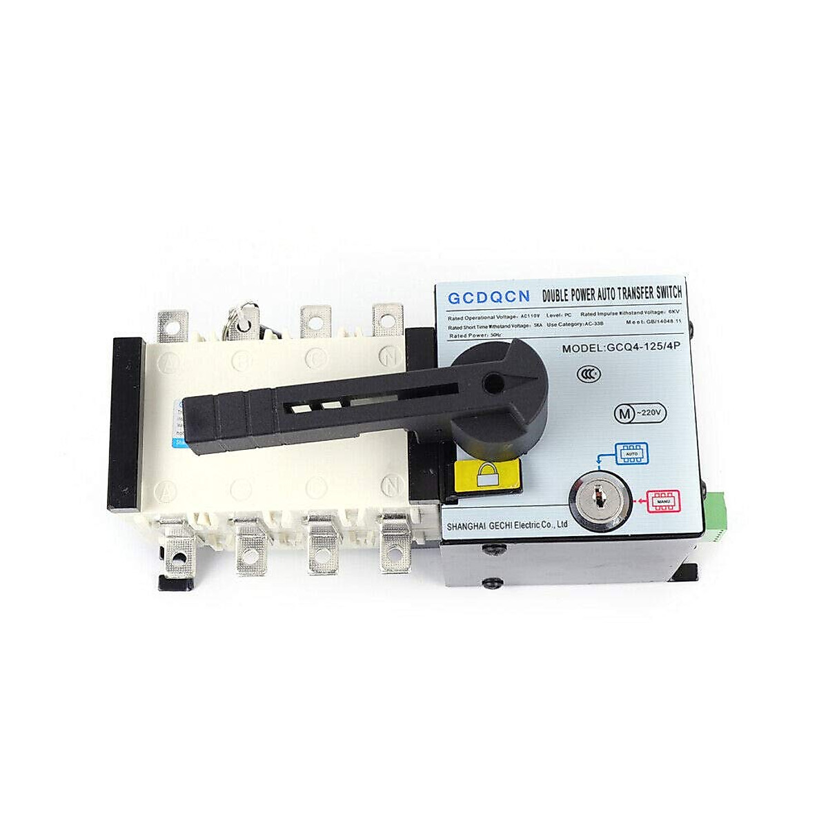 4P Dual Power Automatic Transfer Switch for Generator Changeover Switch 400V 100A (4P/100A)