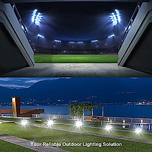 SERWING Led Flood Light 100W Dusk to Dawn LED Flood Light Outdoors with Knuckle Mount, IP66 Waterproof LED Flood Lights for Garden, Yard, Playground, Basketball Court