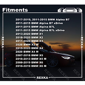 Rexka 30pcs Fender Liner Bumper Cover Wheel Arch Trim Cover Nylon Expanding Rivets for BMW 51777171004 X1 X3 X4 X5 X6 Series