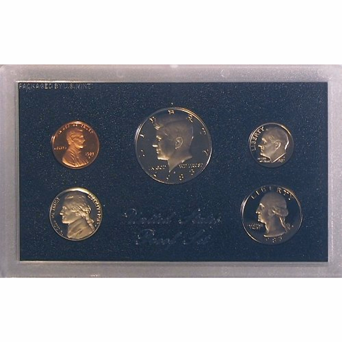 1983 US Mint Proof 5 Coin Set Original Box