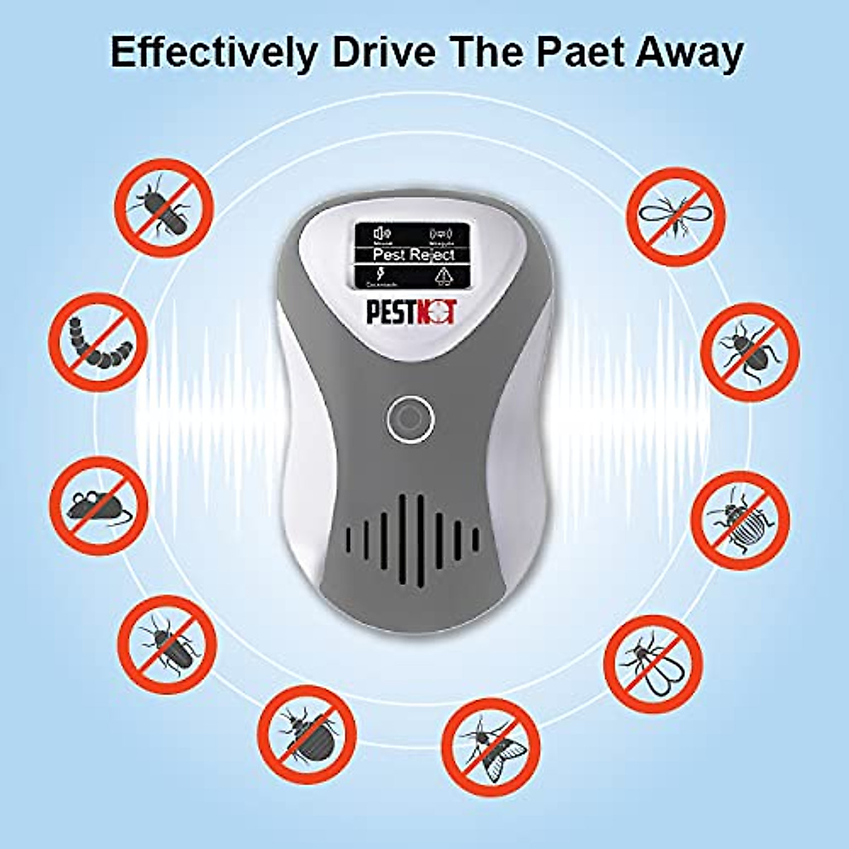 Pestnot 4Pack Ultrasonic Pest Repeller Plug-in Pest Control (2022) Upgraded Electronic Repellent Night Light with Multiple WAVELENGTHS to Target More Pests Especially Mice Rodent, and Rat