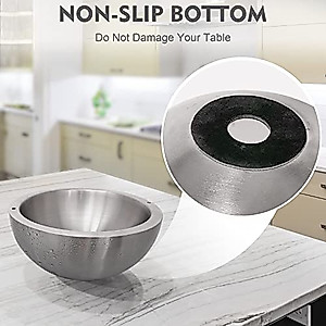 Dip Chiller Bowl - LARGE 30oz - Durable Stainless Steel - Ice COLD & Boiling HOT - Ice Chilled Serving Cooler Set For Beverages, Party, Bar, Salsa, Salad, Food (Stainless Steel 1-Pack, 75oz)