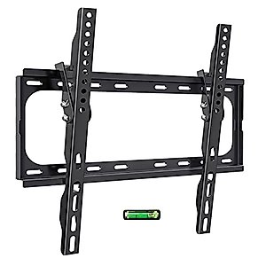Tilting TV Wall Mount Low Profile for Most 26-55 inch Flat Screen Curved TVs, Wall Mount TV Bracket Max VESA 400x400mm and Holds up to 99lbs, TV Mount Fits Max 16 inch Wood Studs SIBEIKE