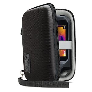 USA GEAR Thermal Imager Case - Hard Thermal Imager Carrying Case - Compatible with FLIR C5, FLIR C3, FLIR C2, Seek Reveal, Seek XR, Seek PRO, Seek Fastframe XR, and More Thermal Imagers - Black