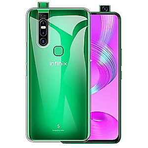 Shantime Infinix S5 Pro X660 Case + Universal Mobile Phone Lanyards, Neck/Crossbody Soft Strap Silicone TPU Cover Bumper Shell for Infinix S5 Pro X660 (6.53”)