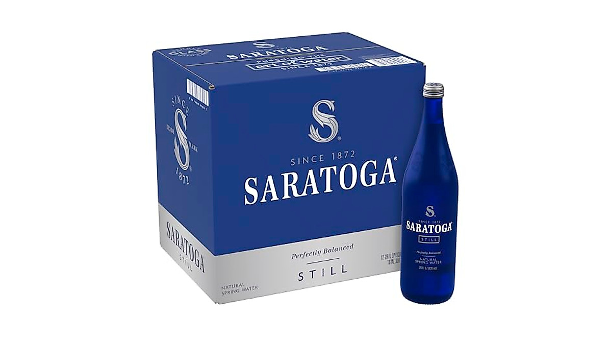 Saratoga Natural Spring Water - 28 oz Pack of 12