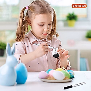 Permanent Marker,Shuttle Art 30 Pack Ultra Fine Point Black Permanent Marker set, Works on Plastic,Wood,Stone,Metal and Glass for Doodling, Marking