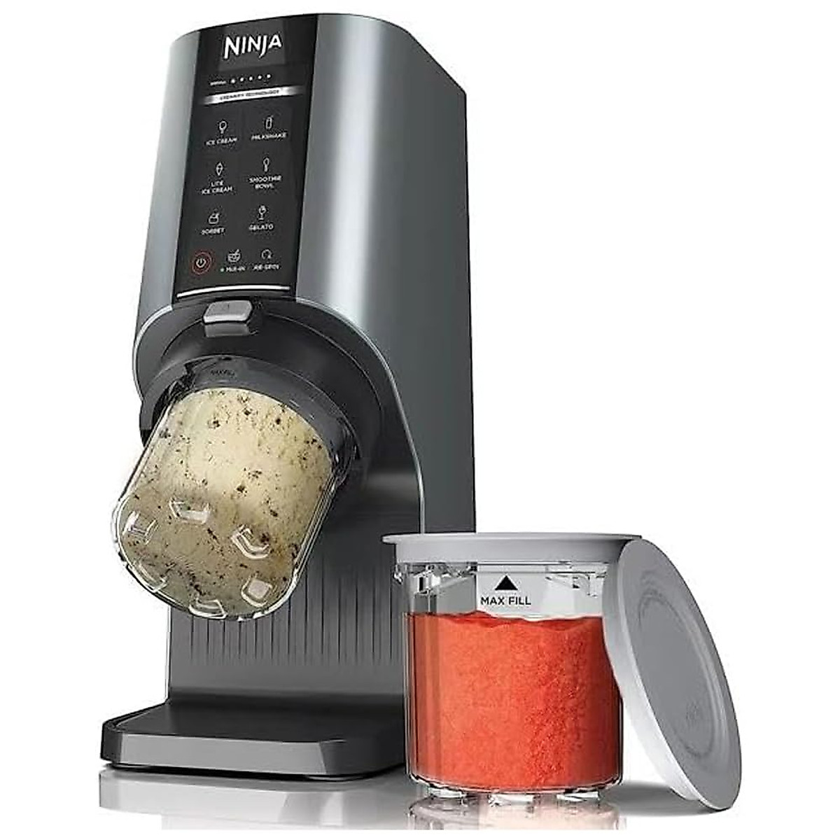 Ninja NC201 CREAMi Breeze 7-in-1 Ice Cream & Frozen Treat Maker & More (Renewed) Bundle with 2 YR CPS Enhanced Protection Pack