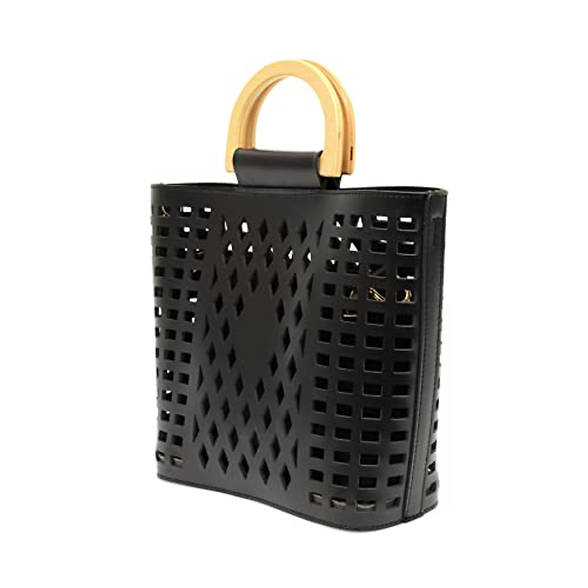 joy susan Madison Cut Out Tote - Black