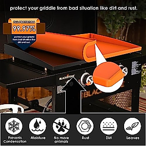 Upgraded Griddle Cover Mat Grill 28" Silicone Mat Cover, Full-edge Silicone Griddle Mat Design for Blackstone 28 Inch Grill,Protect Your Griddle from Rodents, Insects, Debris and Rust