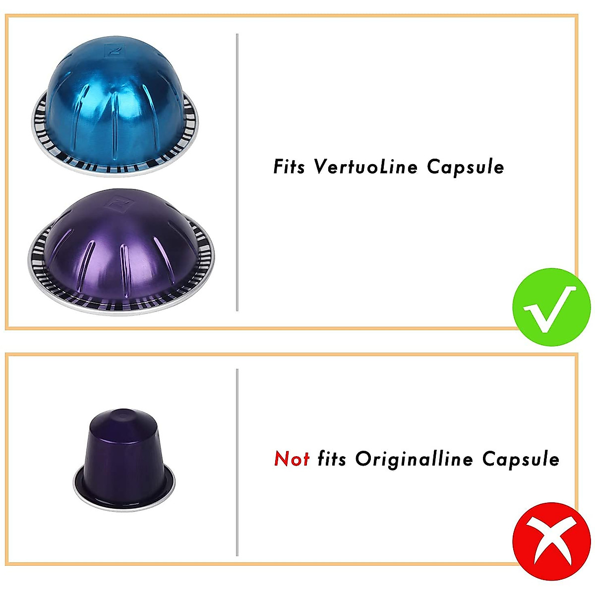 Geesta Reusable Aluminum Foil Seals Lid Compatible with Nespresso Vertuoline Capsule-240 Pcs