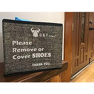 G & F Products Shoe Covers Box, Foldable Collapsible Shoe Covers Holder Bootie Box holds up to 100 Disposable Shoe for Realtors and Open House also works as Foldable Collapsible storage bin 9"x9"x9"