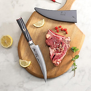 Cangshan YARI Series X-7 Damascus Steel 6-inch Boning Knife with Sheath