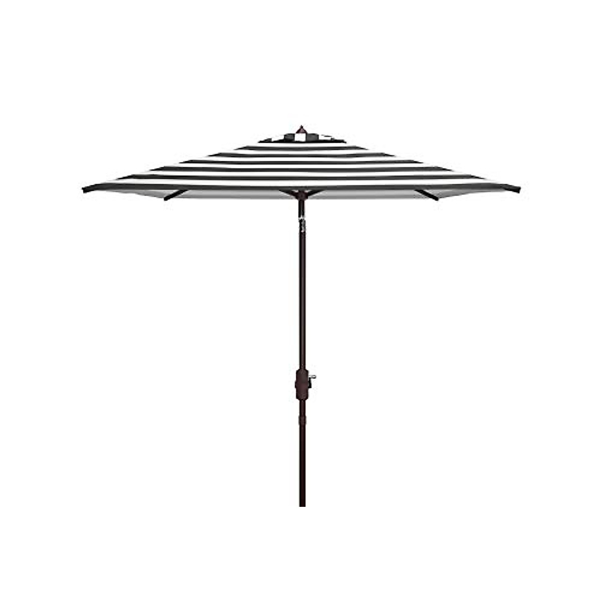 Safavieh PAT8404A Outdoor Iris Fashion Line Black and White 7'6" Square UV Protected Umbrella