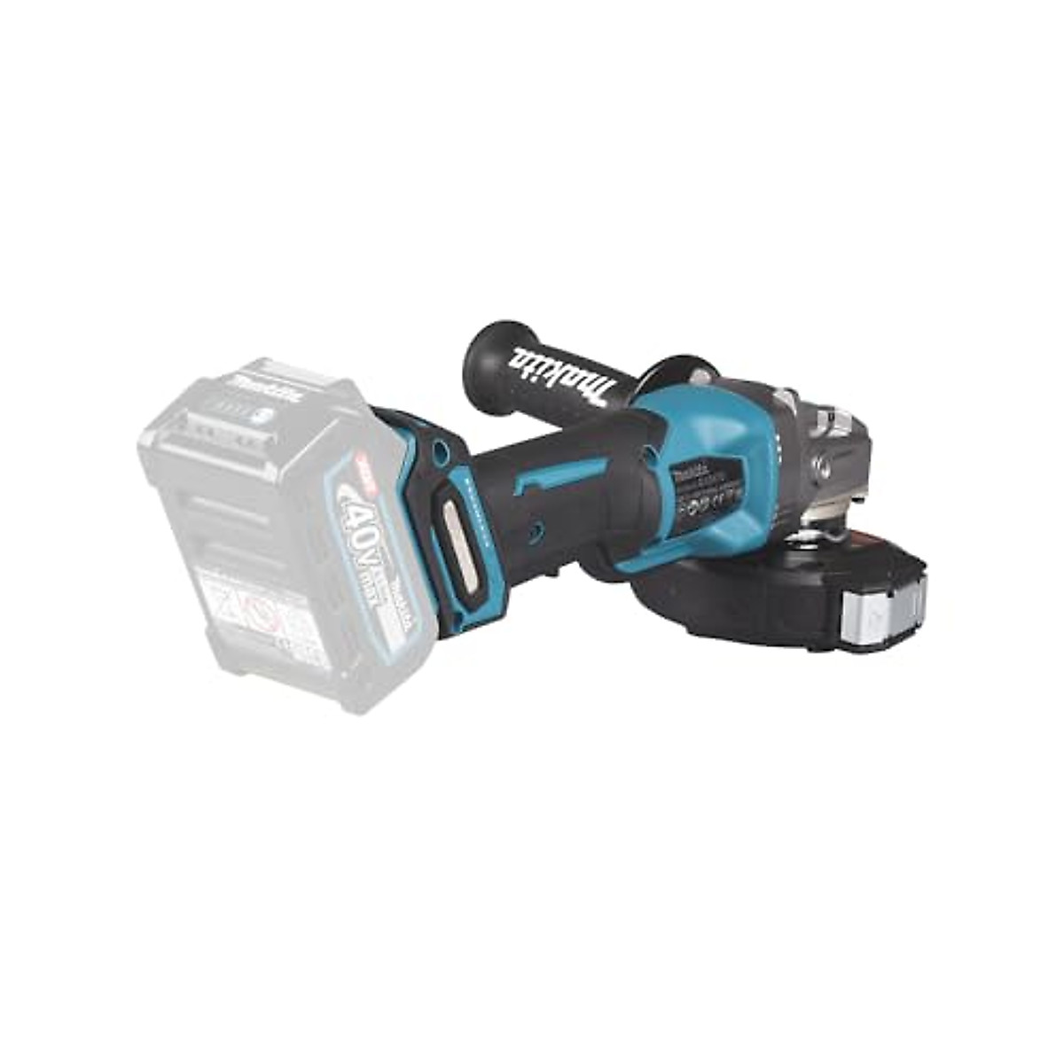 Makita GA047GZ 4.9-inch (125 mm) Rechargeable Disc Grinder, 40 V Max, Battery, Charger, and Case Sold Separately