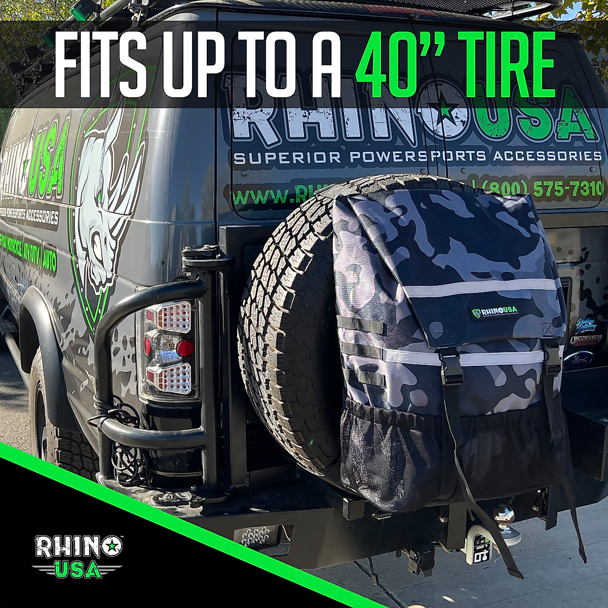 Rhino USA Spare Tire Trash Bag - Ultimate Car Storage Solution For Overlanding Accesories, Firewood, Water, Camping Essentials and More!