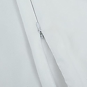 Royale Linens Waterproof Queen Pillow Protector 2 Pack - 20x30 Inches - Pillow Encasement - 100% Microfiber - Zippered Closure - Pillow Case - Smooth & Breathable (Queen, Pack of 2, White)