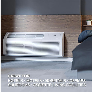 Cooper&Hunter 15,000 BTU PTAC Packaged Terminal Air Conditioner with Heat Pump and 3.5 kW Electric Heater Including Wireless Smart Kit, Remote Controller, and a Power Cord