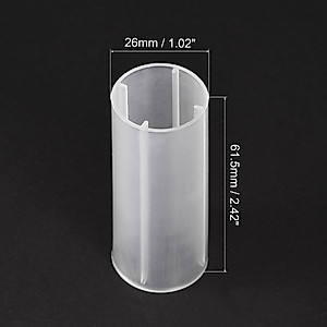 uxcell 18650 Battery Protective Sleeve, 18650 Battery Tube Adapter, 18650 Battery Holder Converter for 18650 LED Flashlight 12 Pcs