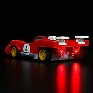 LMTIC Led Lighting Kit for Lego Speed Champions 1970 Ferrari 512 M 76906 Toy Building Kit Light Set Compatible with Lego 76906(NOT Included The Lego Sets)
