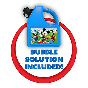 Disney Junior Mickey Mouse Bubble Mower, Pretend Play and Outdoor, Kids Toys for Ages 3 Up, Amazon Exclusive by Just Play