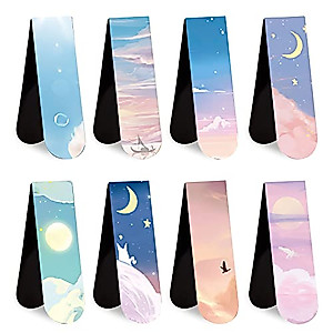 Bookmark, 8 Pcs Magnetic Bookmarks, Book Marker Clip for Students Teachers Reading, School Supplies, Office Supplies, Christmas Gifts