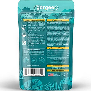 Gargeer Leopard Gecko Food 3oz. Complete Gel Diet for Both Juveniles and Adults. Proudly Made in The USA, Using Premium Ingredients, Fortified Gourmet Formula. Enjoy!!!