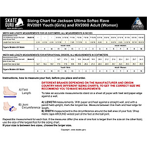 Jackson Ultima Rave RV2001 Girl's Figure Ice Skates Softec, Color: White/Pink, Size: Kids Youth 3