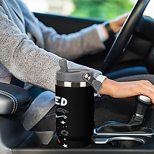 I Don't Need Therapy I Just Need to Porto Rico (1) 30 OZ Insulated Tumblers with Handle And Straw Leakproof Vacuum Insulated Stainless Steel Water Bottle for Car Fishing Travel