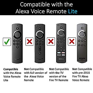 Made for Amazon Remote Cover Case, for Alexa Voice Remote Lite | Red