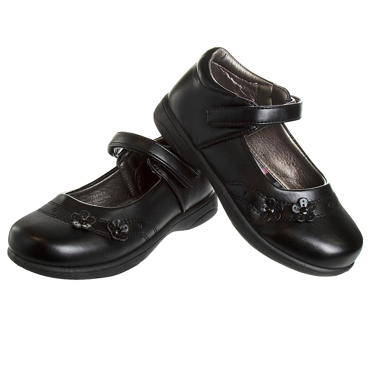 French Toast Girls Mary Jane Shoes School Kids Uniform Flats Ballet Strap Dress Formal Slip-On (Size 1 Big Kid) (Black)