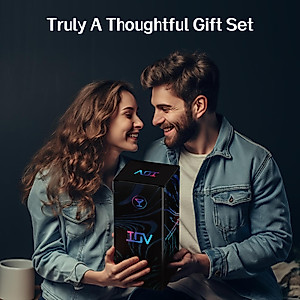 IOV Cocktail Shaker Bar Set, 24oz Martini Shaker with Built-In Strainer, Bar Tool Kit with Recipes Booklet, Professional Stainless Steel Large Bartender Drink Shaker Margarita alcohol Mixer-Rainbow