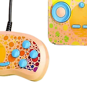 schicj133mm Game Machine Unisex 3.5 Inch Screen Video Game Console High Sensitivity Plug Play Pink