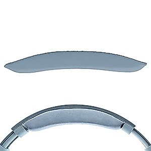 Geekria Protein Leather Headband Pad Compatible with Sony MDR-100ABN, WH-H900N, Headphones Replacement Band, Headset Head Cushion Cover Repair Part (Moonlight Blue)