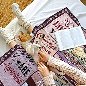 Gifts for Mom Blankets, Mothers Day Birthday Gifts for Mom, Mom Gifts from Daughter, Gifts for Mom from Daughter, Mom Gifts from Son, Mom Birthday Gifts from Daughter, Best Mom Ever Gifts 60x50 Inch