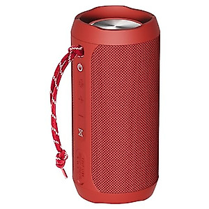 EDUPLINK Bluetooth Speaker, Portable Wireless Speakers, Waterproof IPX7 Speaker, TWS Pairing Stereo, Long Playtime for Home, Travel, Red